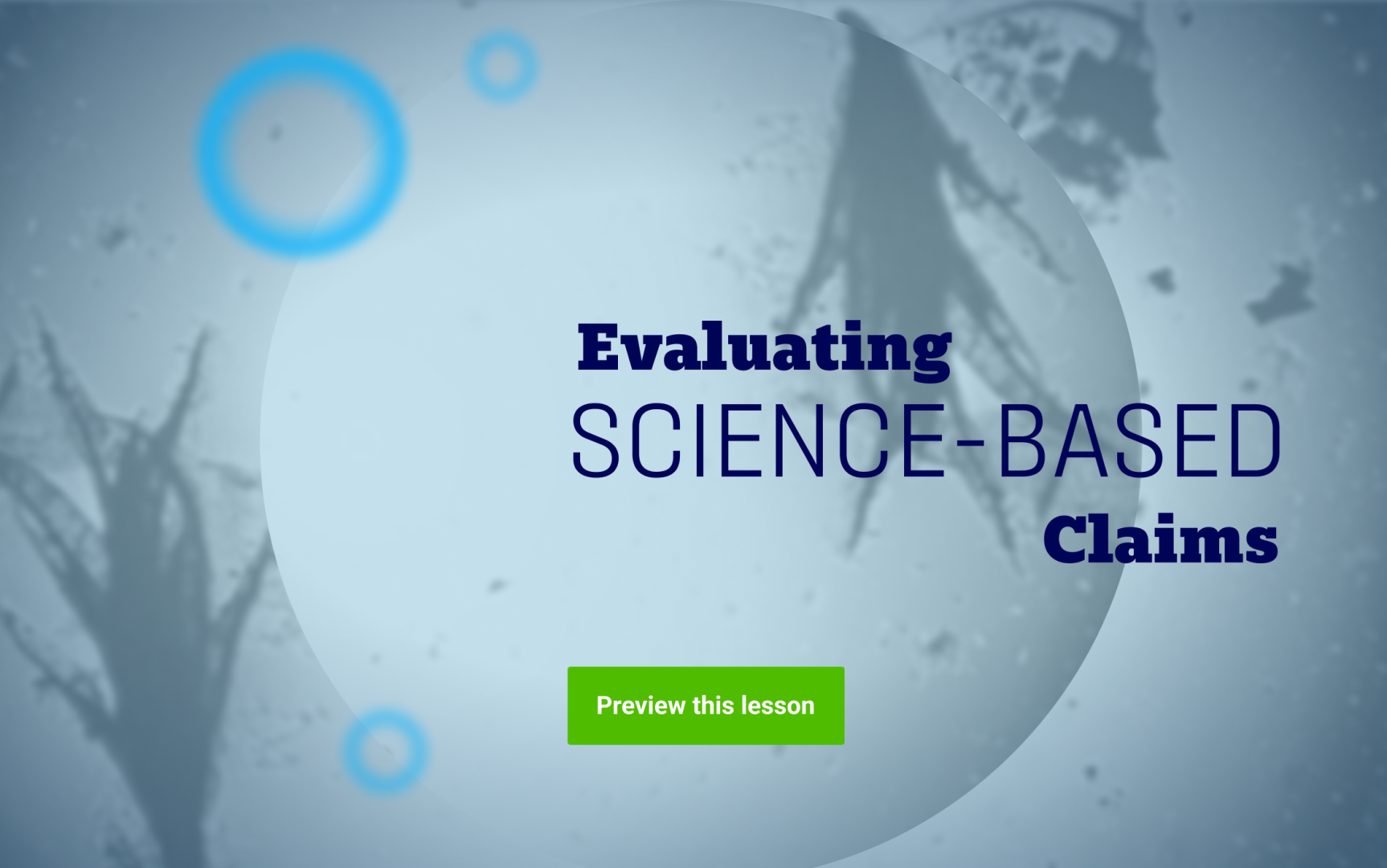 Evaluating Science-based Claims - The News Literacy Project